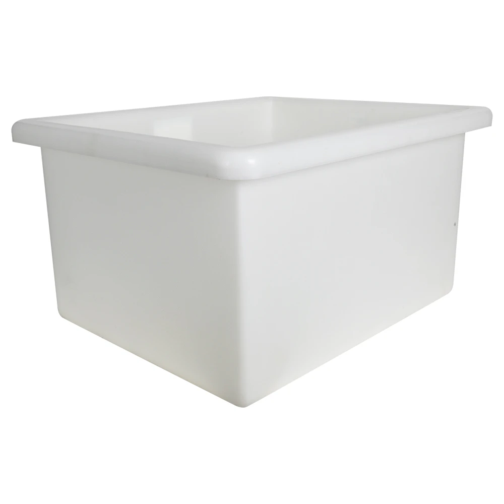 50 Gallon ProChem® Polypropylene High-Temperature Rectangular Tank ...