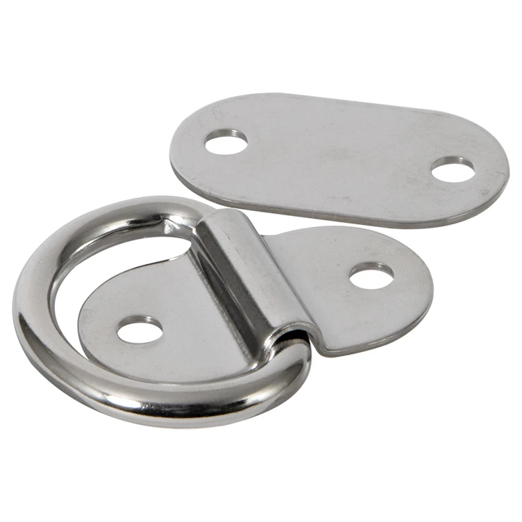 1.52" Ring ID L x 0.95" Ring ID W Type 316 Stainless Steel Folding Pad ...