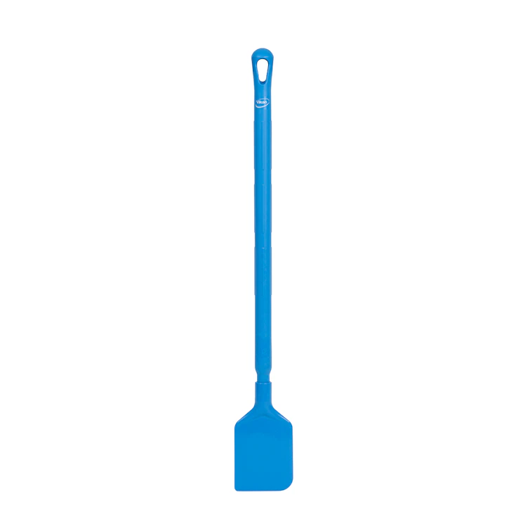 Blue LDPE Vikan® Flexible Paddle Scraper with 25.6" Blue Ultra Hygienic ...