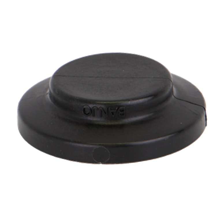 1" Manifold Flange Banjo® Black Fiberglass-Reinforced Polypropylene Plug | U.S. Plastic Corp.