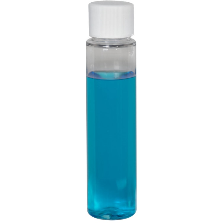 PET Slim Cylinder Bottles with Plain Caps | U.S. Plastic Corp.