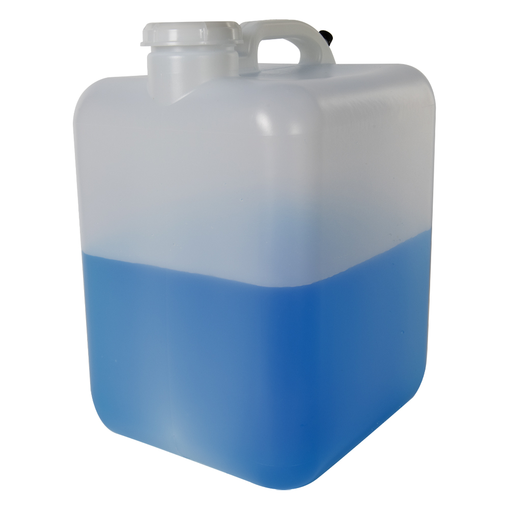 5 Gallon Natural HDPE Dense Pak with 70mm Cap with 3/4" NPT Knockout ...