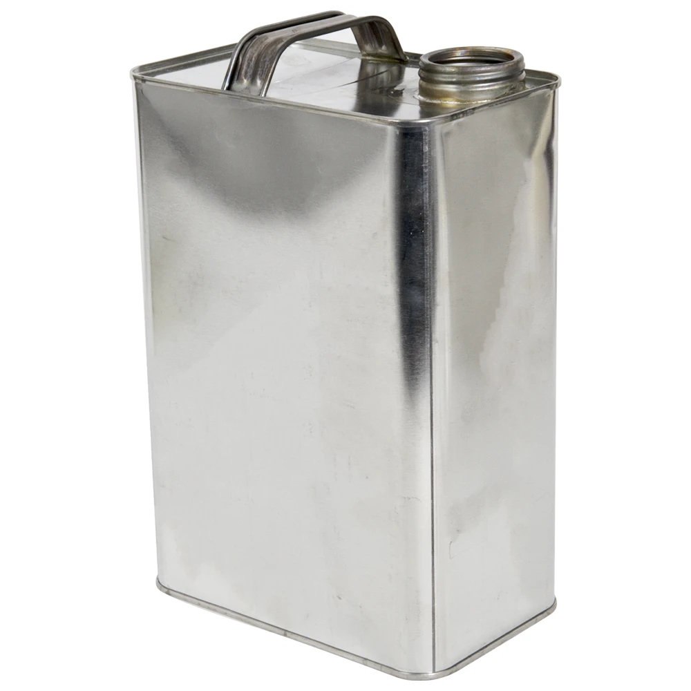 1 Gallon Metal F-Style Oblong Can with 1-3/4" Delta Neck (Cap Sold ...