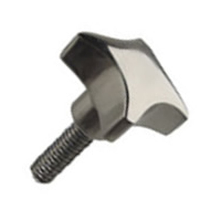 Solid Stainless Steel 4 Prong Knobs with Threaded Stud | U.S. Plastic Corp.