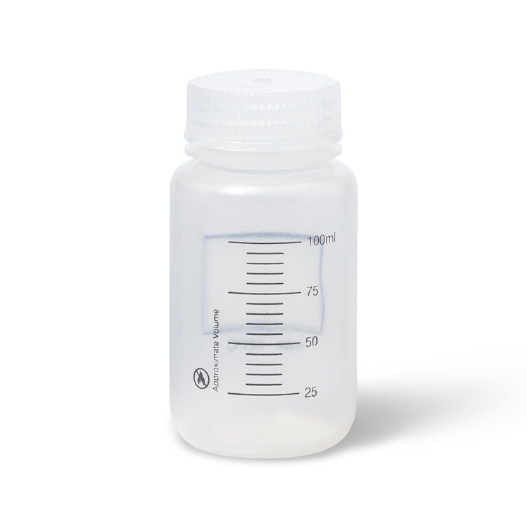 125mL UniStore™ Polypropylene Graduated Wide Mouth Bottles with Label ...