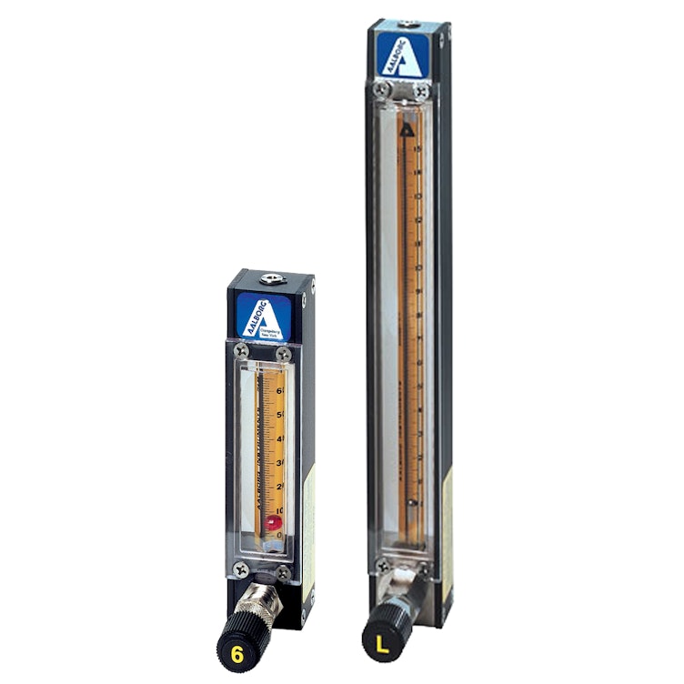 150mm Aluminum Single Tube Rotameter w/ Low Flow RTS Valve, Air ...