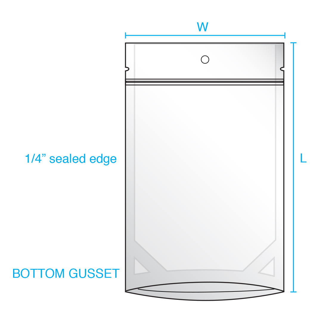 Stand Up Pouches with Hang Hole | U.S. Plastic Corp.