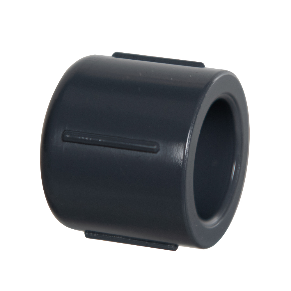 3/8" Schedule 80 Gray PVC Socket Cap | U.S. Plastic Corp.