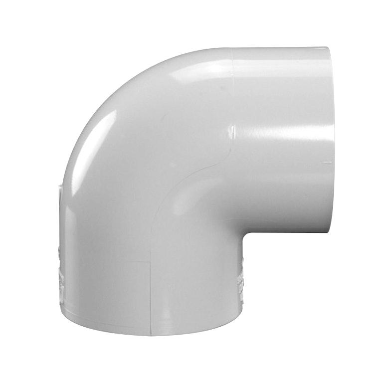 3" Schedule 40 White PVC Socket 90° Elbow | U.S. Plastic Corp.
