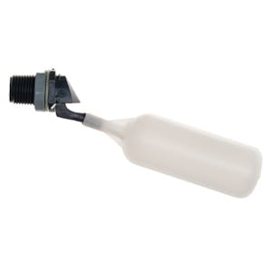 PVC Mini Adjustable Float Valve With 1/2" MIPT Inlet | U.S. Plastic Corp.