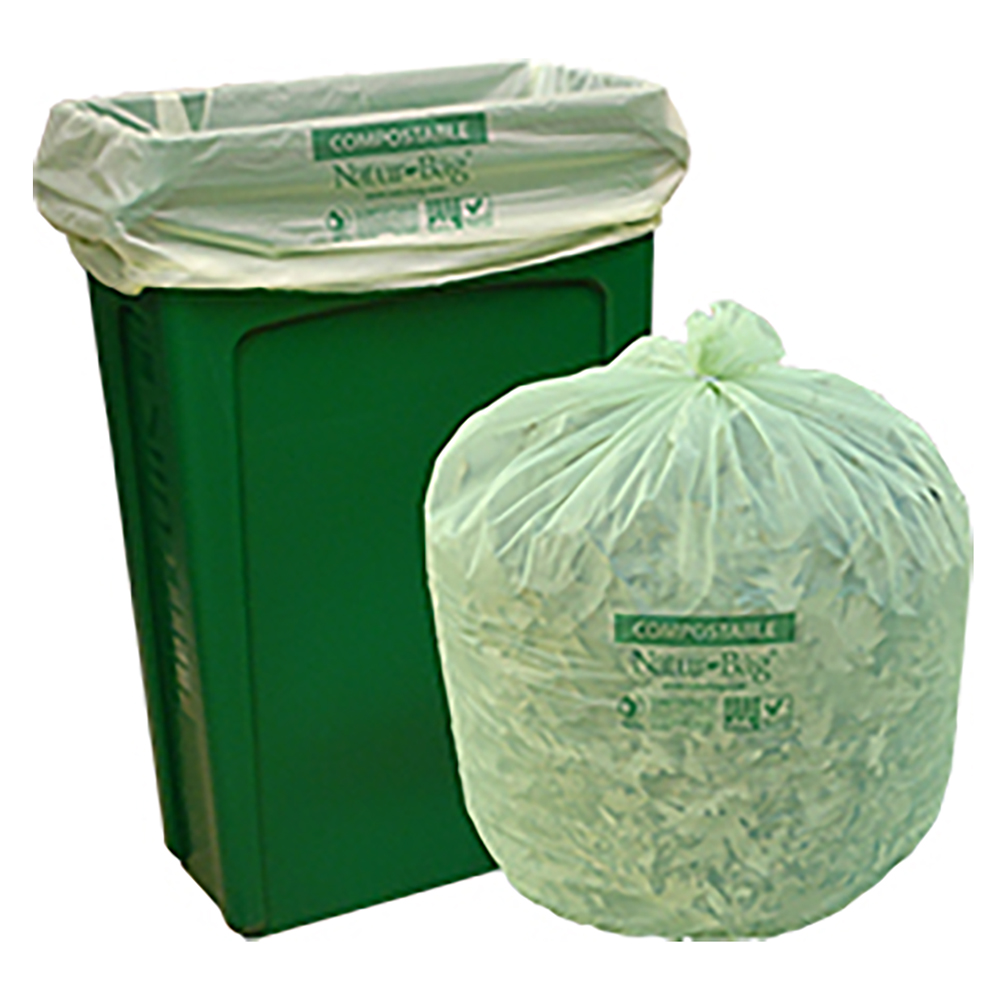 55 Gallon NaturBag™ Compostable Can Liners - Case of 100 | U.S. Plastic ...