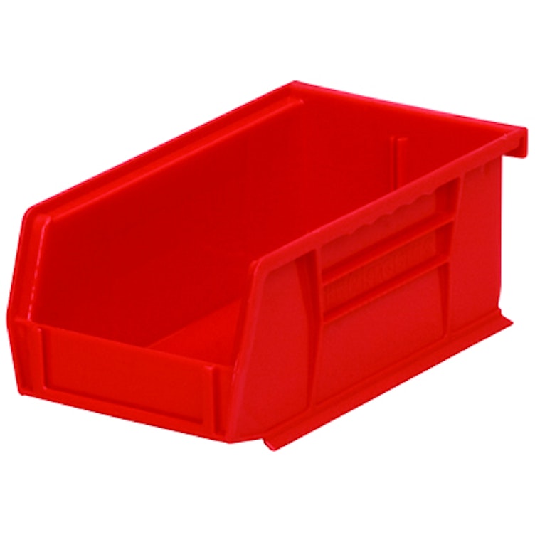 7-3/8" L x 4-1/8" W x 3" Hgt. OD Red Storage Bin | U.S. Plastic Corp.