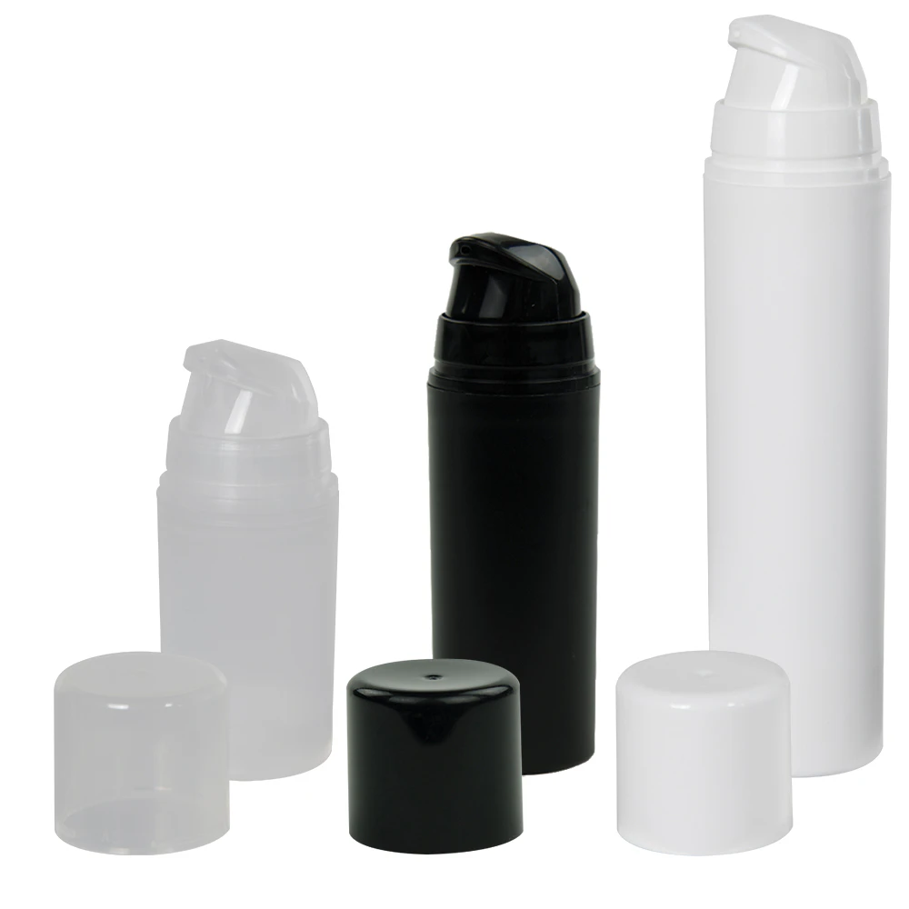 Mini Pearl Airless Dispensers with Caps | U.S. Plastic Corp.