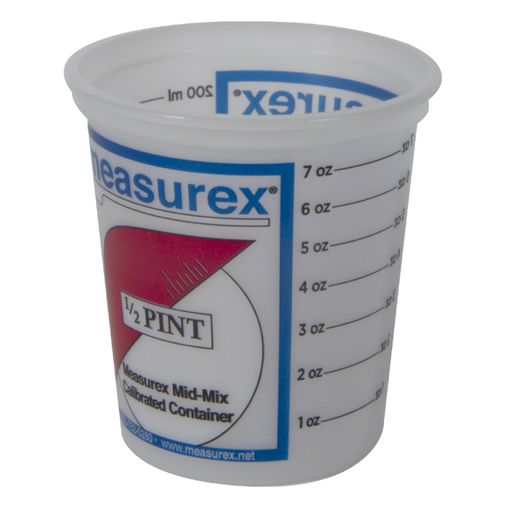 1/2 Pint (8 oz.) Polypropylene Measurex® Container (Lid Sold Separately ...