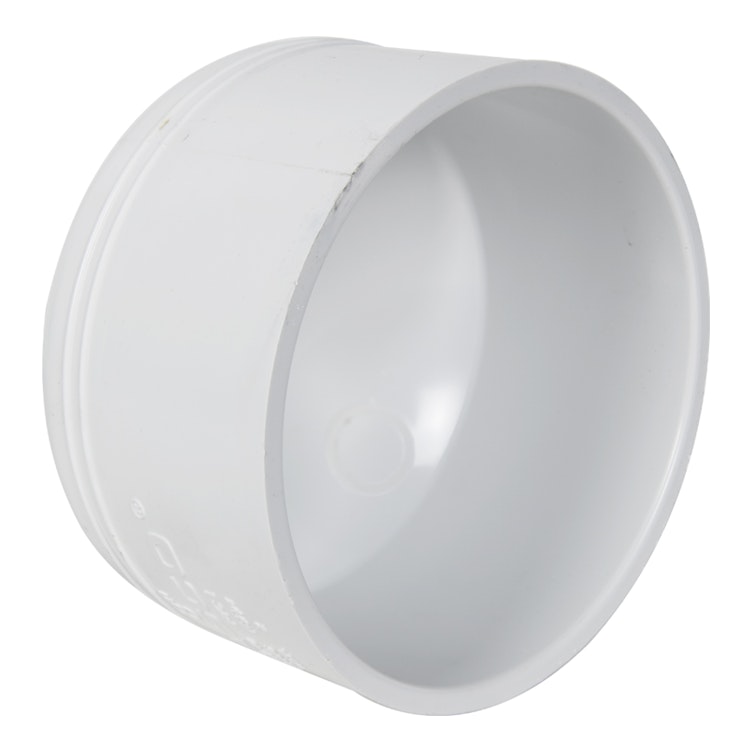 8" Schedule 40 White PVC Socket Cap | U.S. Plastic Corp.