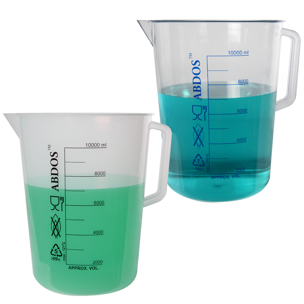 Polypropylene & TPX Beakers with Handles | U.S. Plastic Corp.