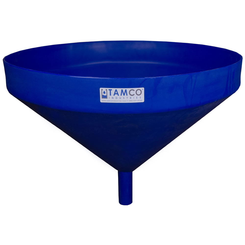26" Top Diameter Blue Tamco® Funnel with 1-3/4" OD Spout | U.S. Plastic ...