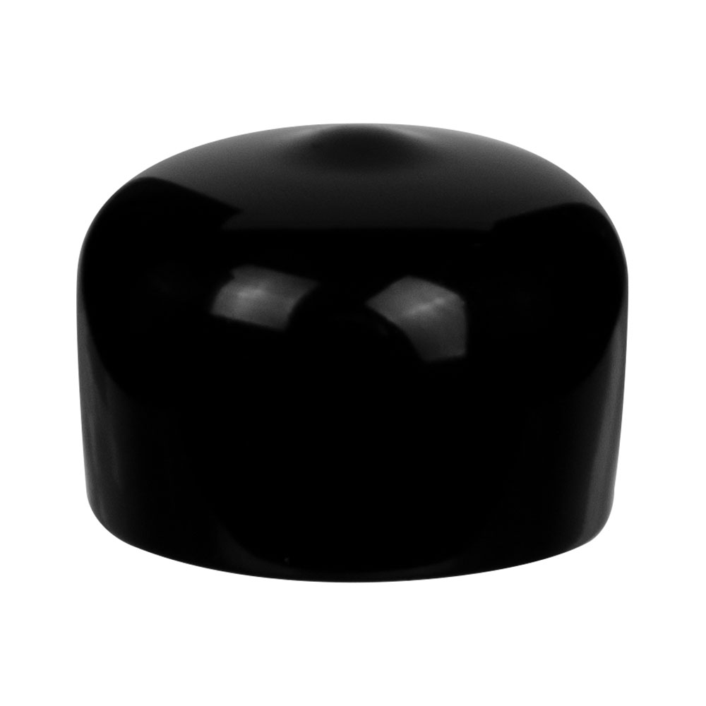 Black Vinyl Cap - 7/8" Cap ID x 1/2" Inside Length | U.S. Plastic Corp.