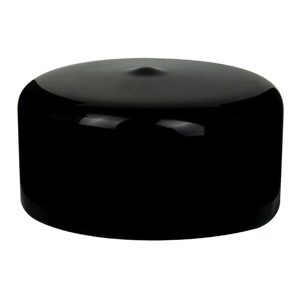 Black Vinyl Cap - 2" Cap ID x 1" Inside Length | U.S. Plastic Corp.