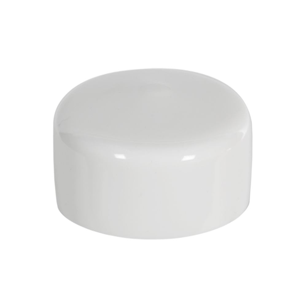 White Vinyl Cap - 7/8" Cap ID x 1/2" Inside Length | U.S. Plastic Corp.