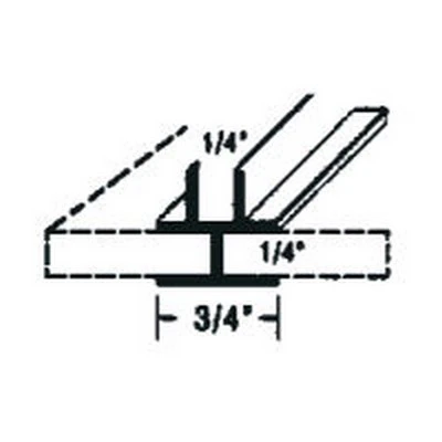 Clear Three-Way Channel Joiner | U.S. Plastic Corp.