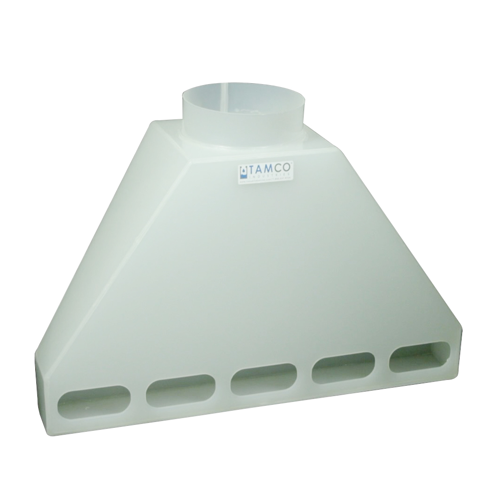 30" Wide Polypropylene Tamco® Rear Fume Exhaust Hood | U.S. Plastic Corp.