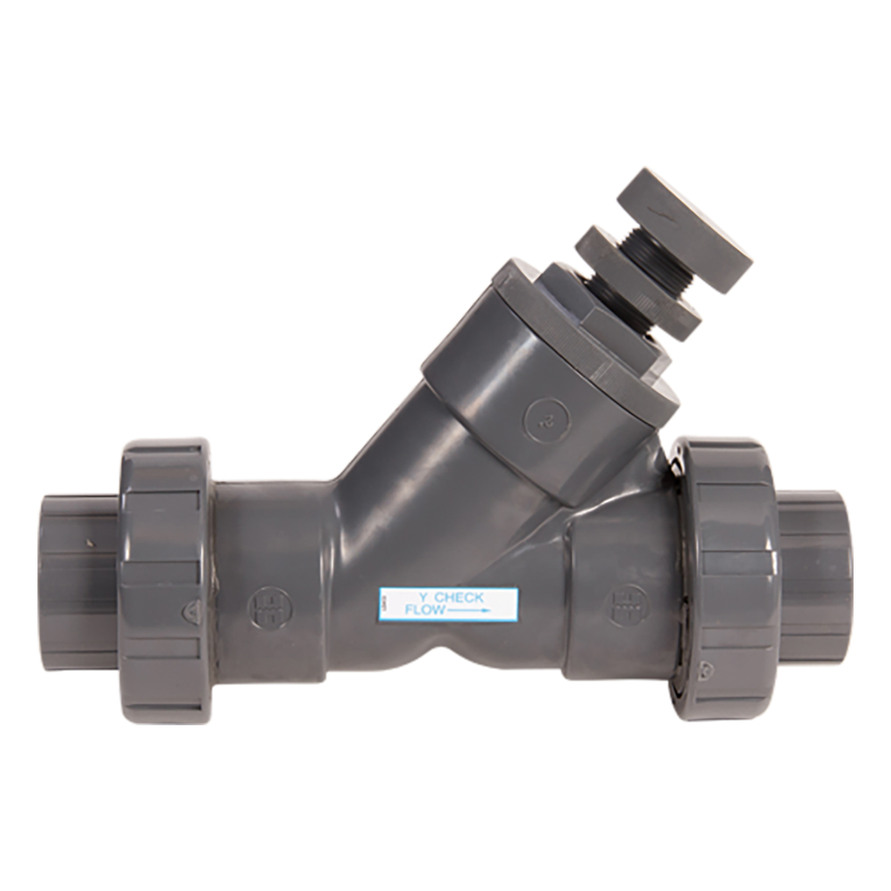 2-1/2" Socket SLC Series Spring Loaded True Union Y-Check Valve with ...
